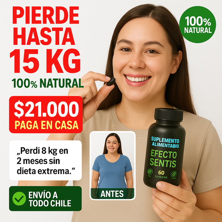 EFECTO SENTIS - 60 CÁPSULAS – Mega Encargo Chile
